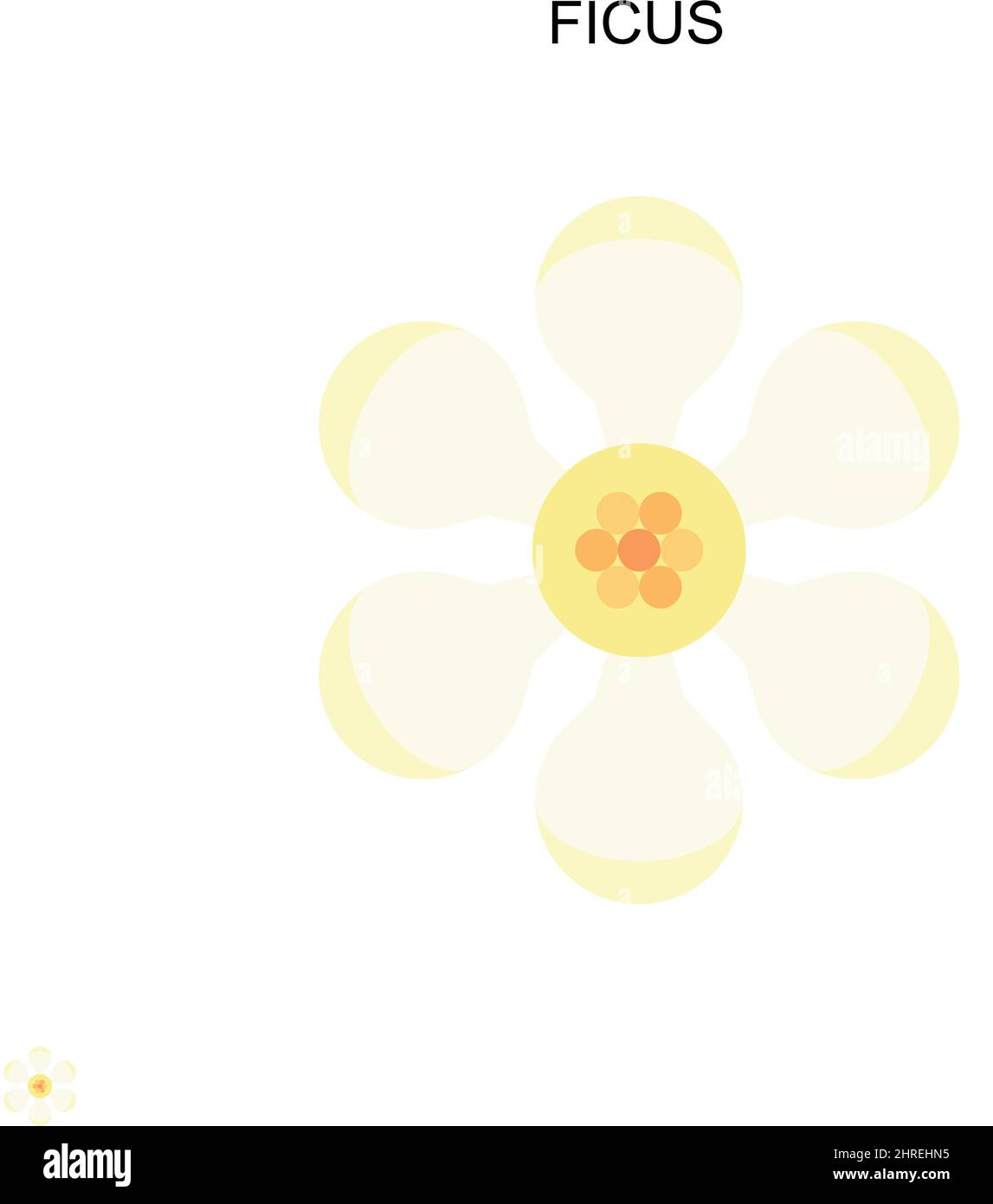 Ficus Simple vector icon. Illustration symbol design template for web mobile UI element Stock ...