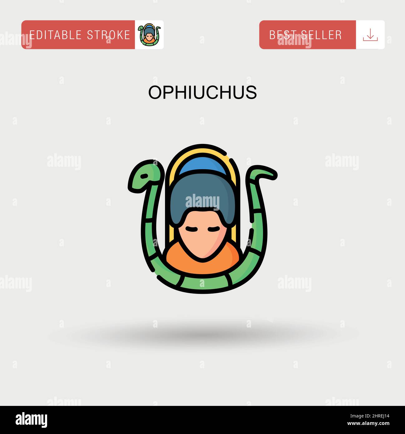 Ophiuchus Simple vector icon Stock Vector Image & Art - Alamy