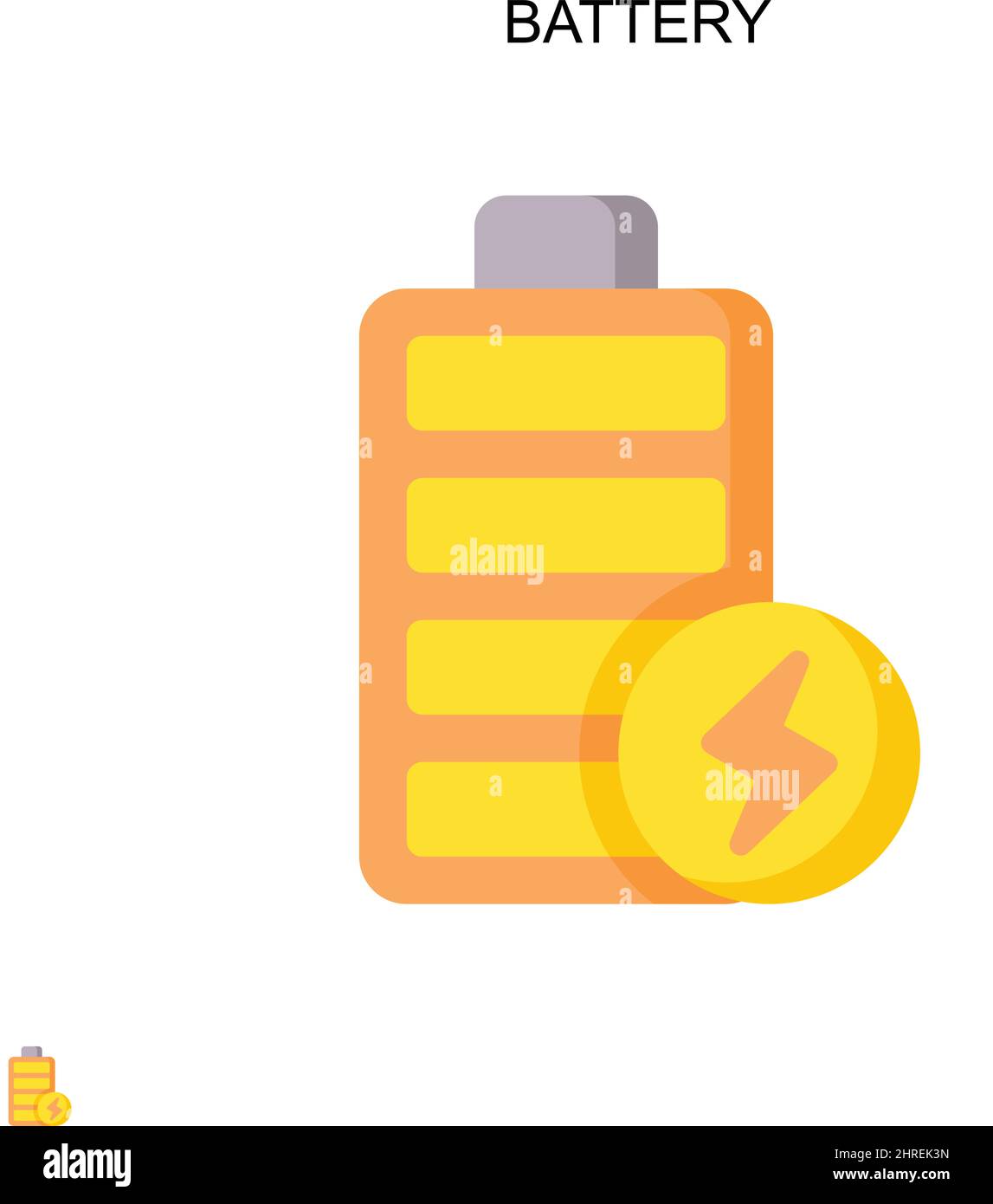 Battery Simple vector icon. Illustration symbol design template for web ...
