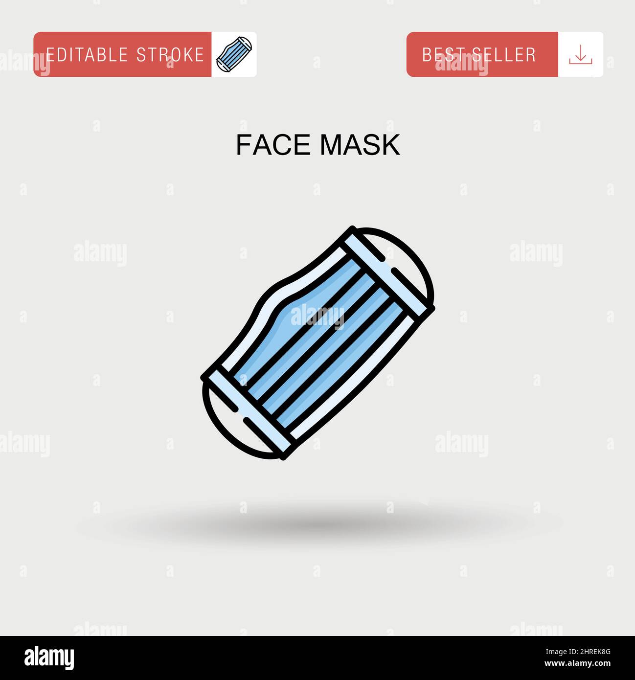 Face mask Simple vector icon Stock Vector Image & Art - Alamy
