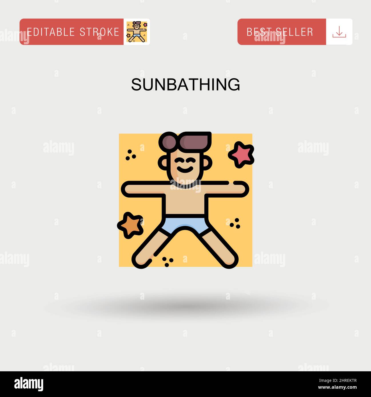 Happy at the beach woman Stock Vector Images - Alamy