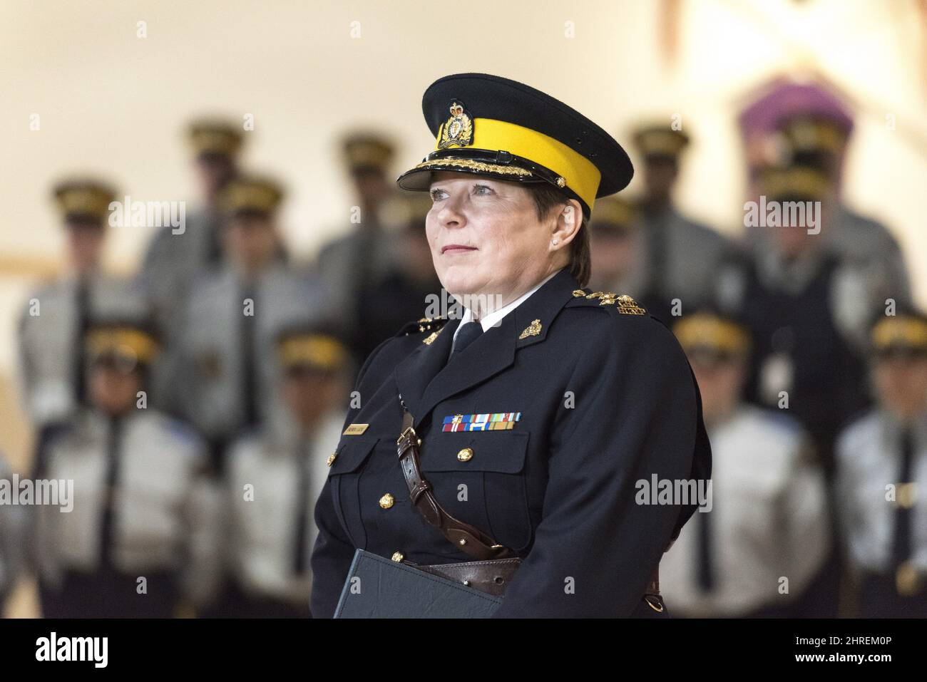 Brenda Lucki speaks during a press event at RCMP "Depot" Division in ...