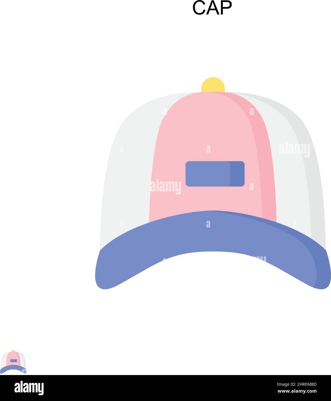 Blank cap Stock Vector Images - Alamy