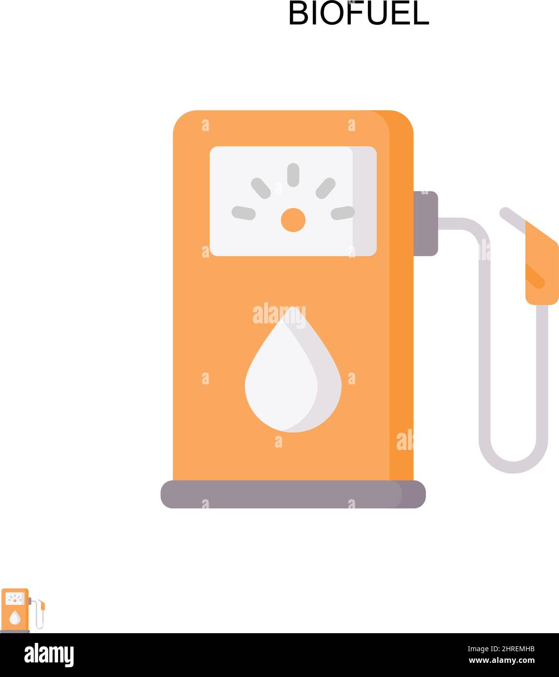 Biofuel Simple vector icon. Illustration symbol design template for web ...