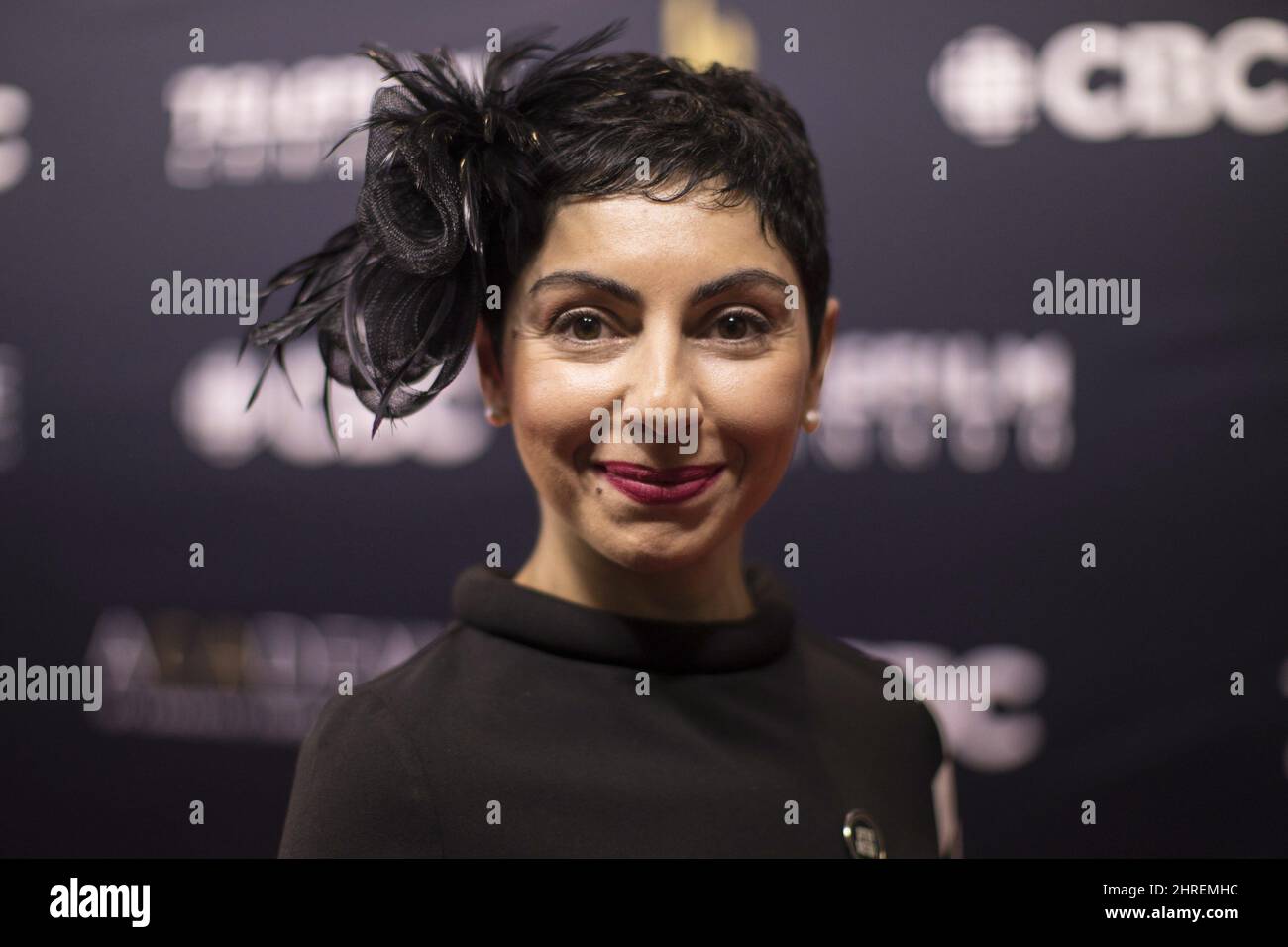 Sadaf Foroughi arrives on the red carpet at the Canadian Screen Awards ...
