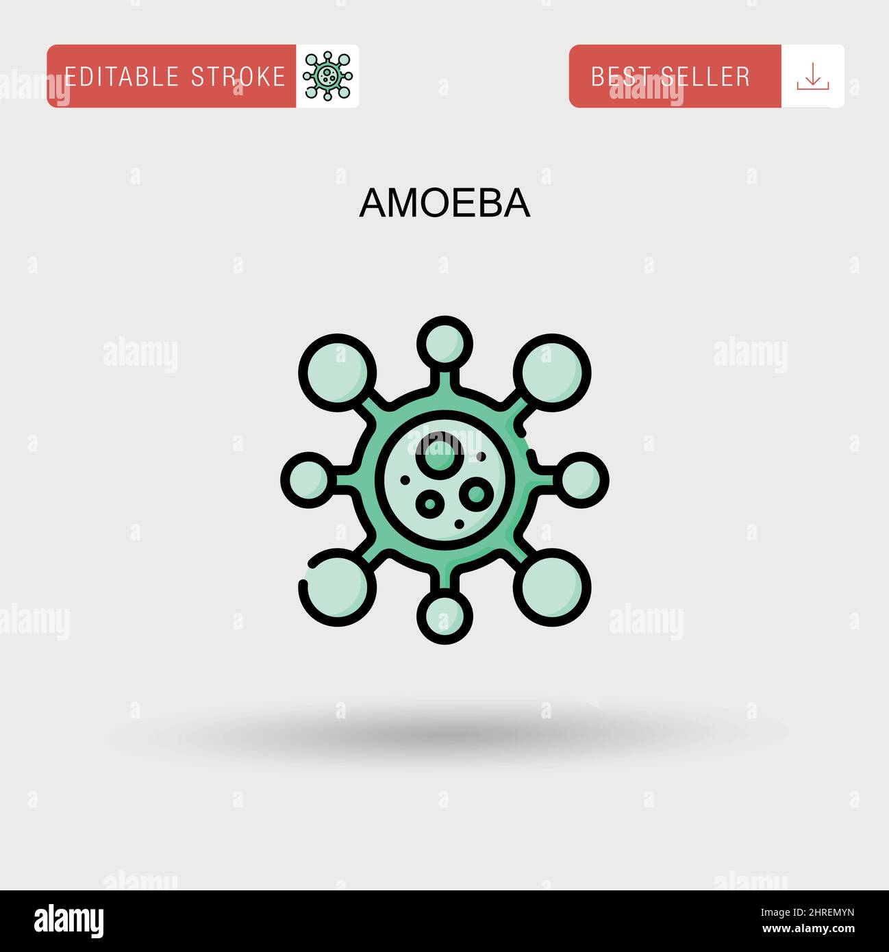 Amoeba shape Stock Vector Images - Alamy