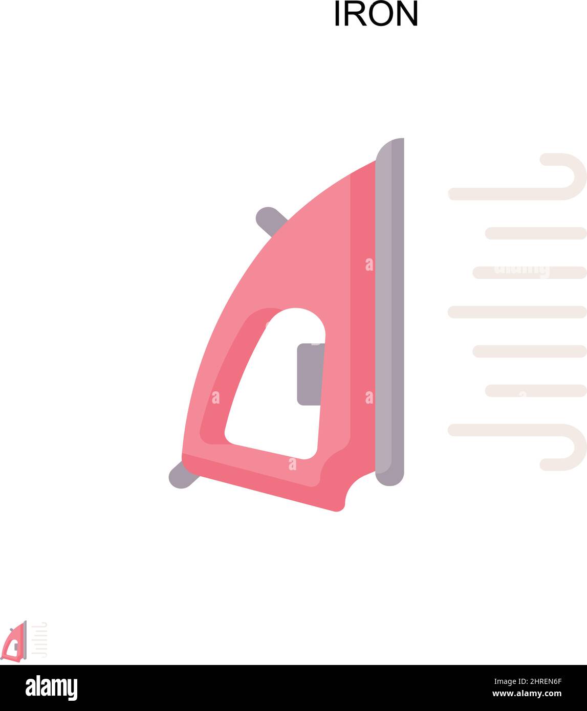 Iron Simple vector icon. Illustration symbol design template for web ...