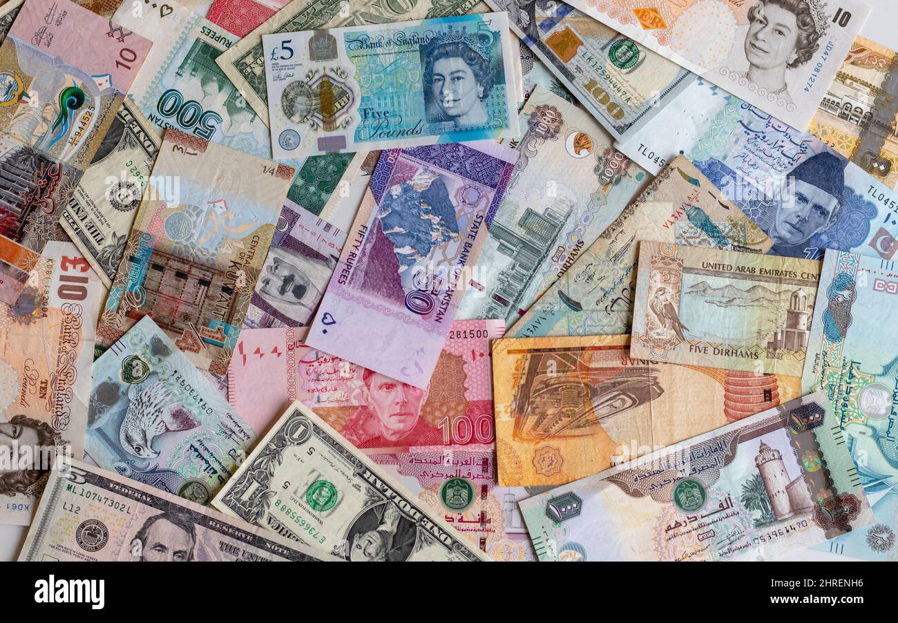 Different banknotes world hi-res stock photography and images - Alamy