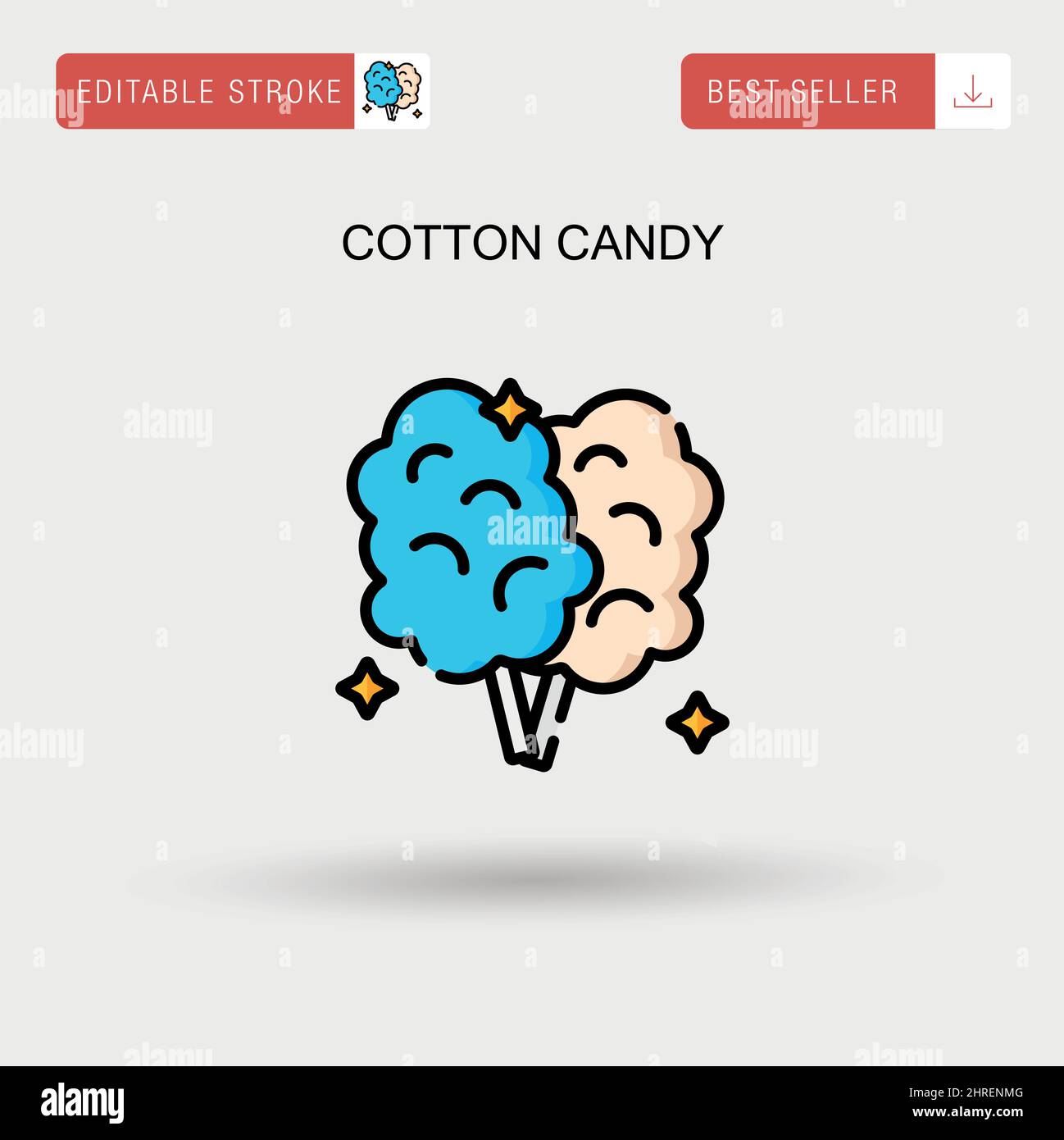 Cotton candy vector Stock Vector Images - Alamy