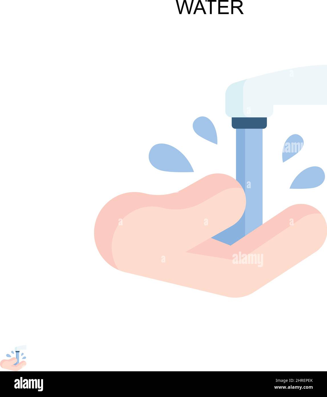 Water Simple vector icon. Illustration symbol design template for web ...