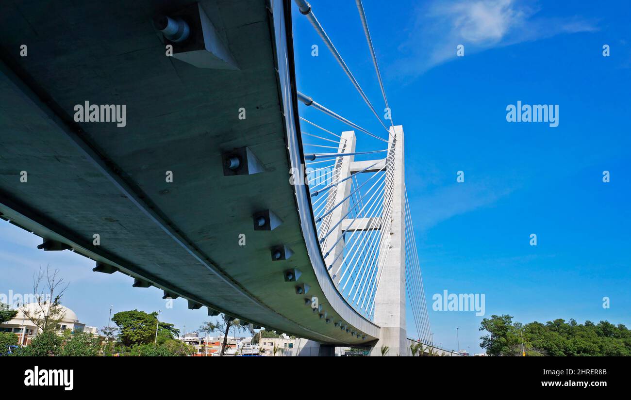 Cable-stayed bridge detail, Rio de Janeiro Stock Photo - Alamy