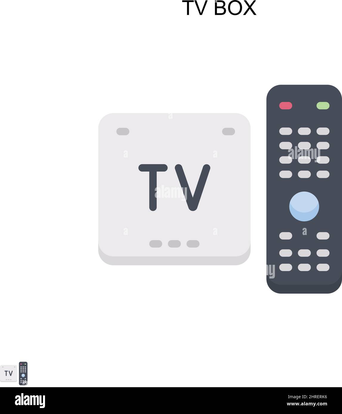 Tv box Simple vector icon. Illustration symbol design template for web ...