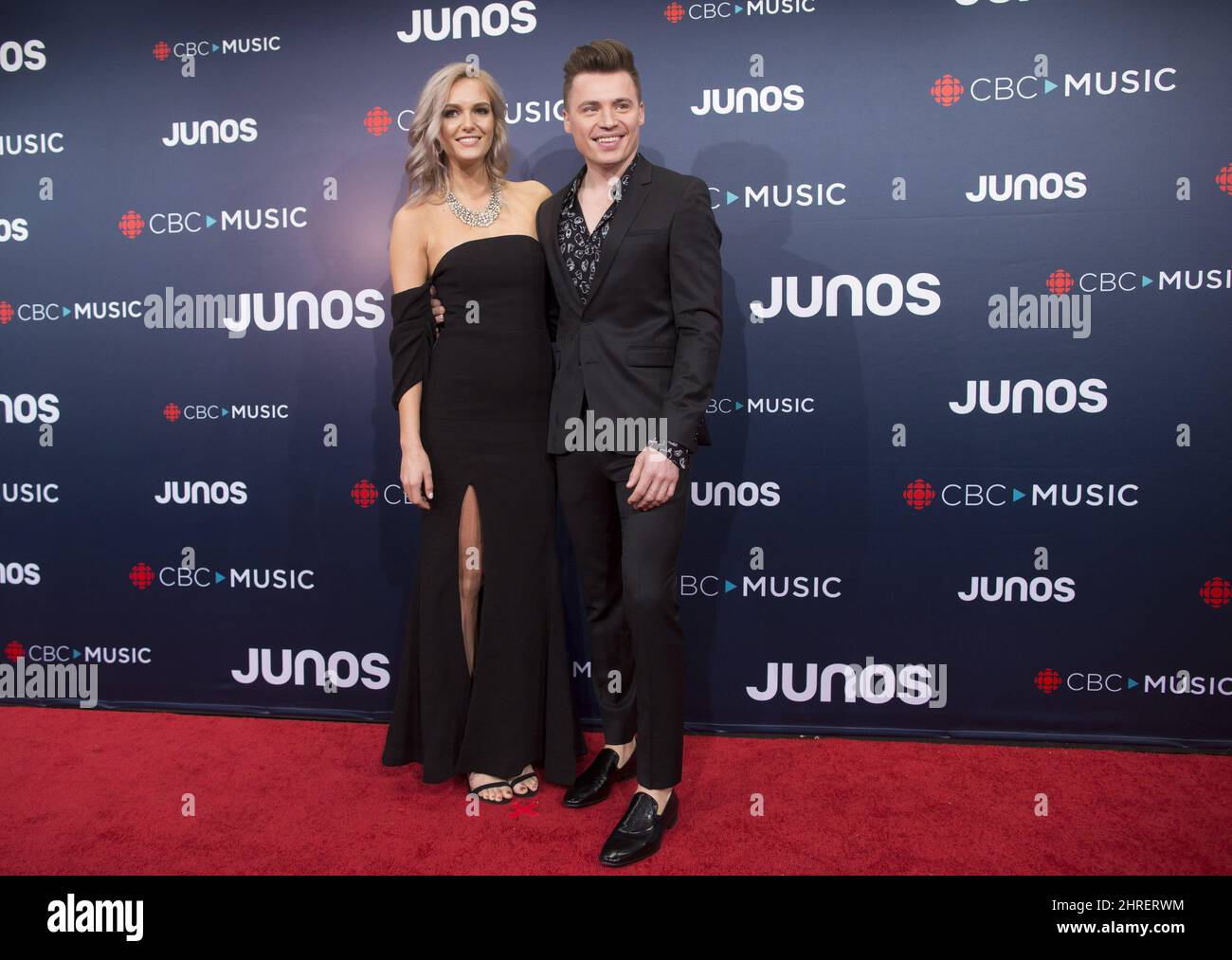 Shawn Hook arrives on the red carpet at the Juno Awards in Vancouver ...