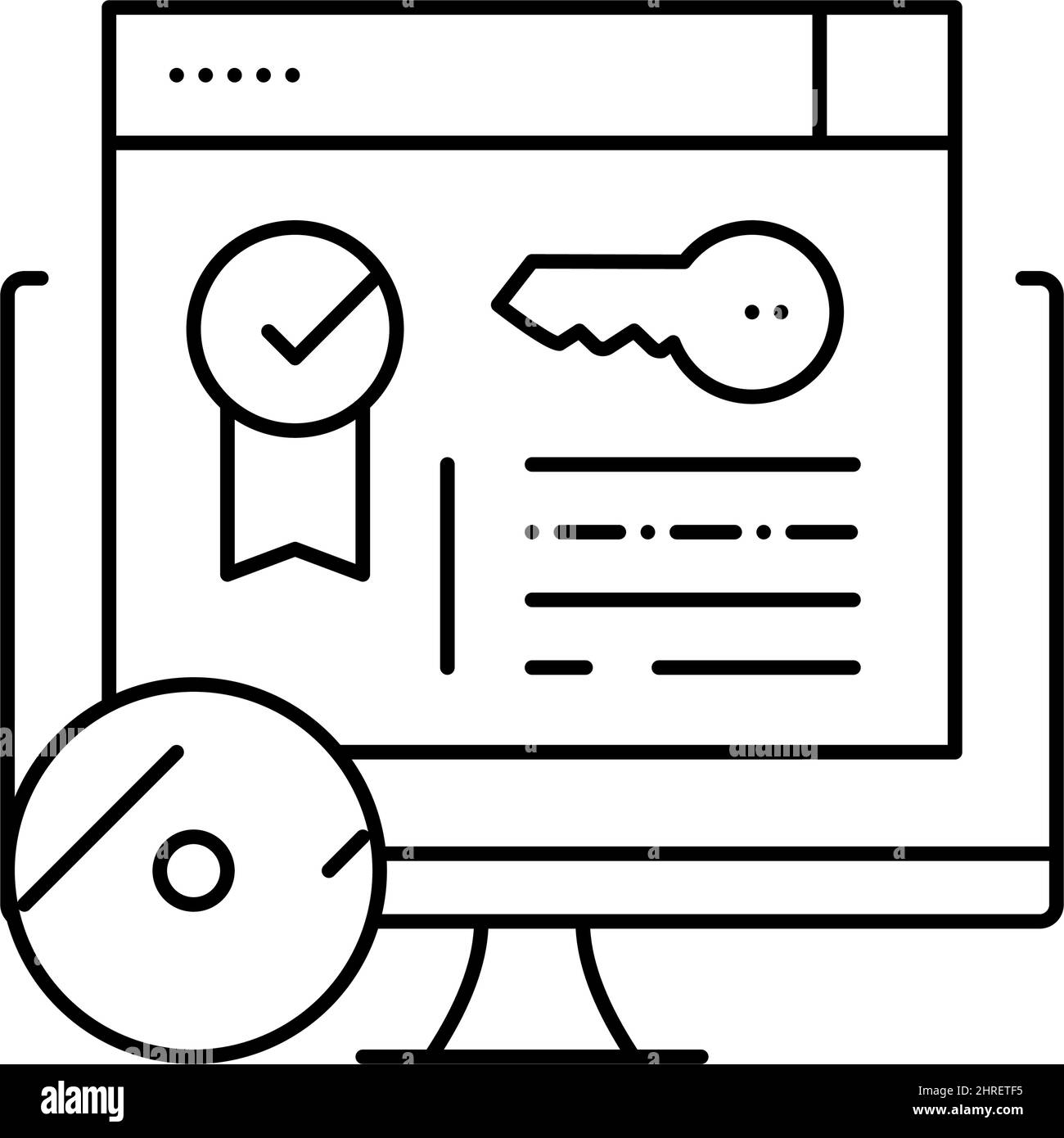 Software license Black and White Stock Photos & Images - Alamy