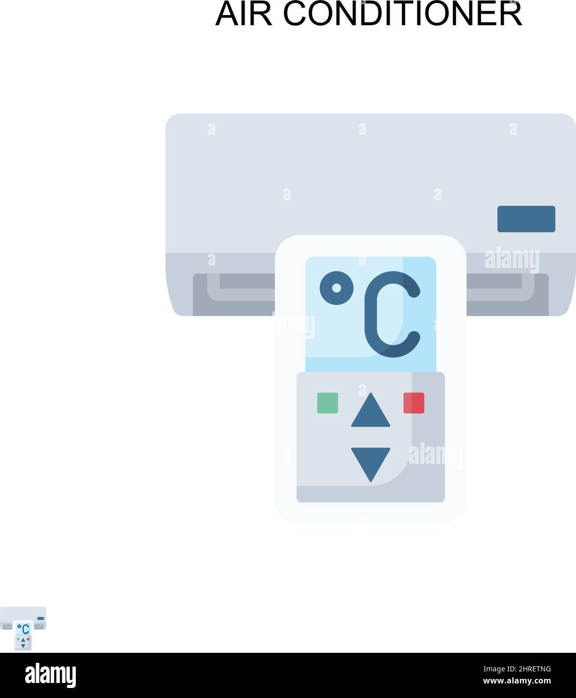Air conditioner Simple vector icon. Illustration symbol design template ...