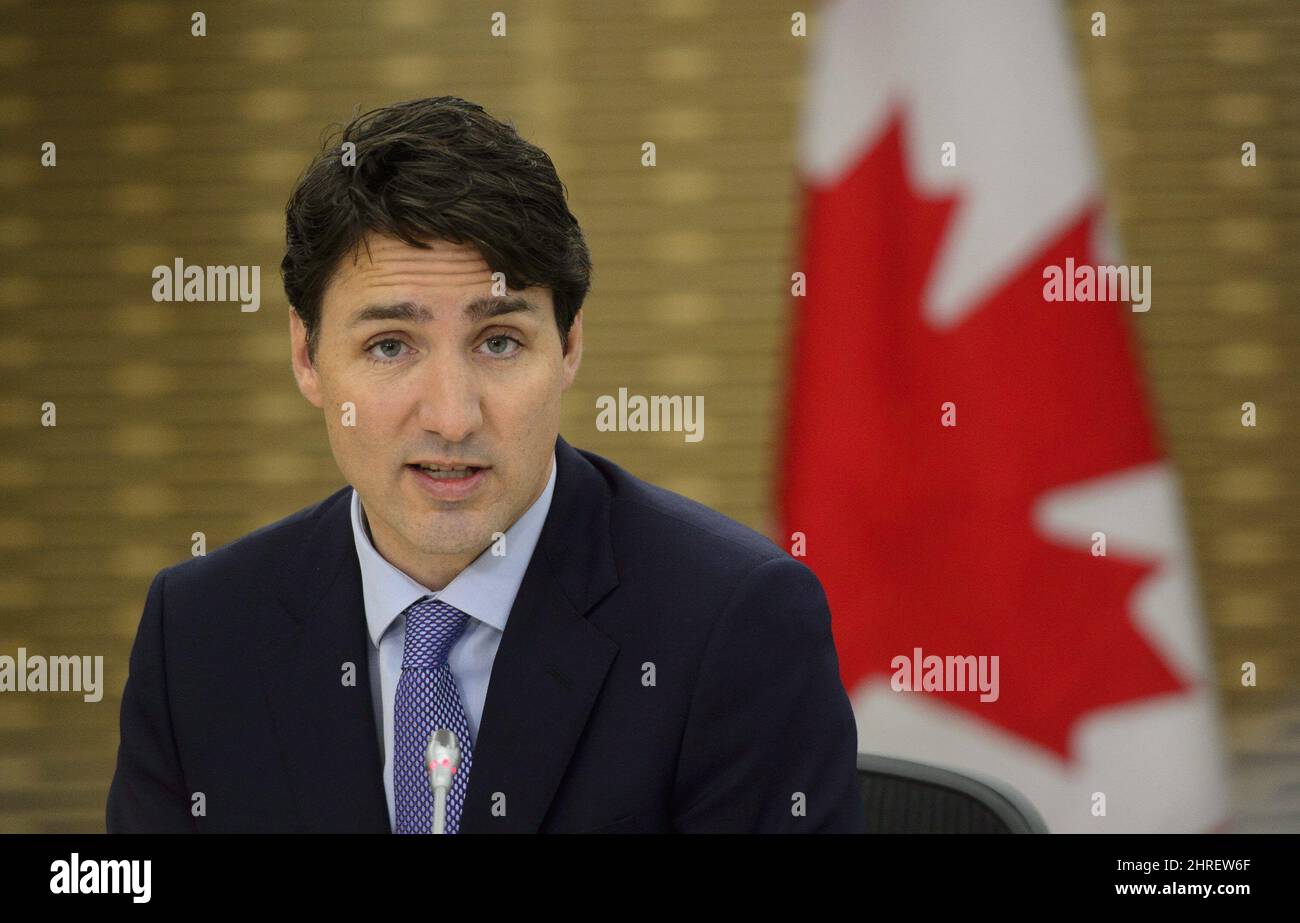 Prime Minister Justin Trudeau participates in the Inuit-Crown ...