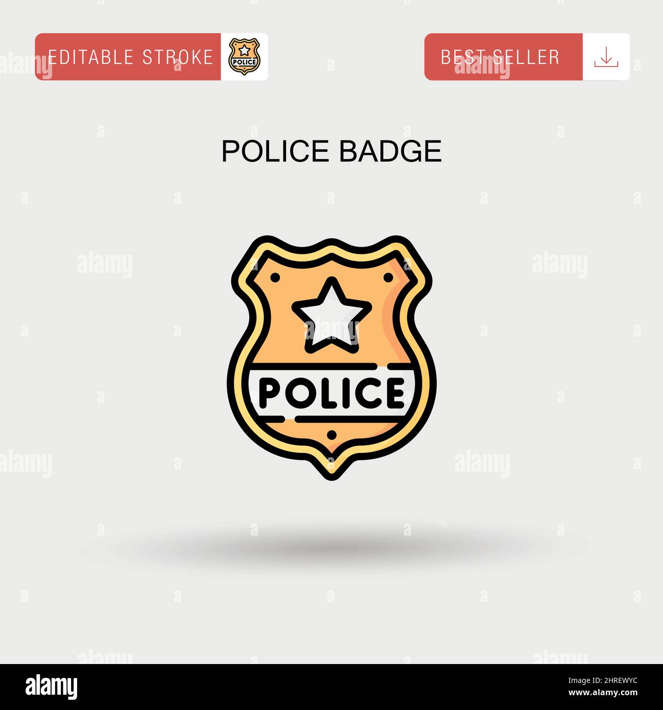 Police badge emblem hi-res stock photography and images - Alamy
