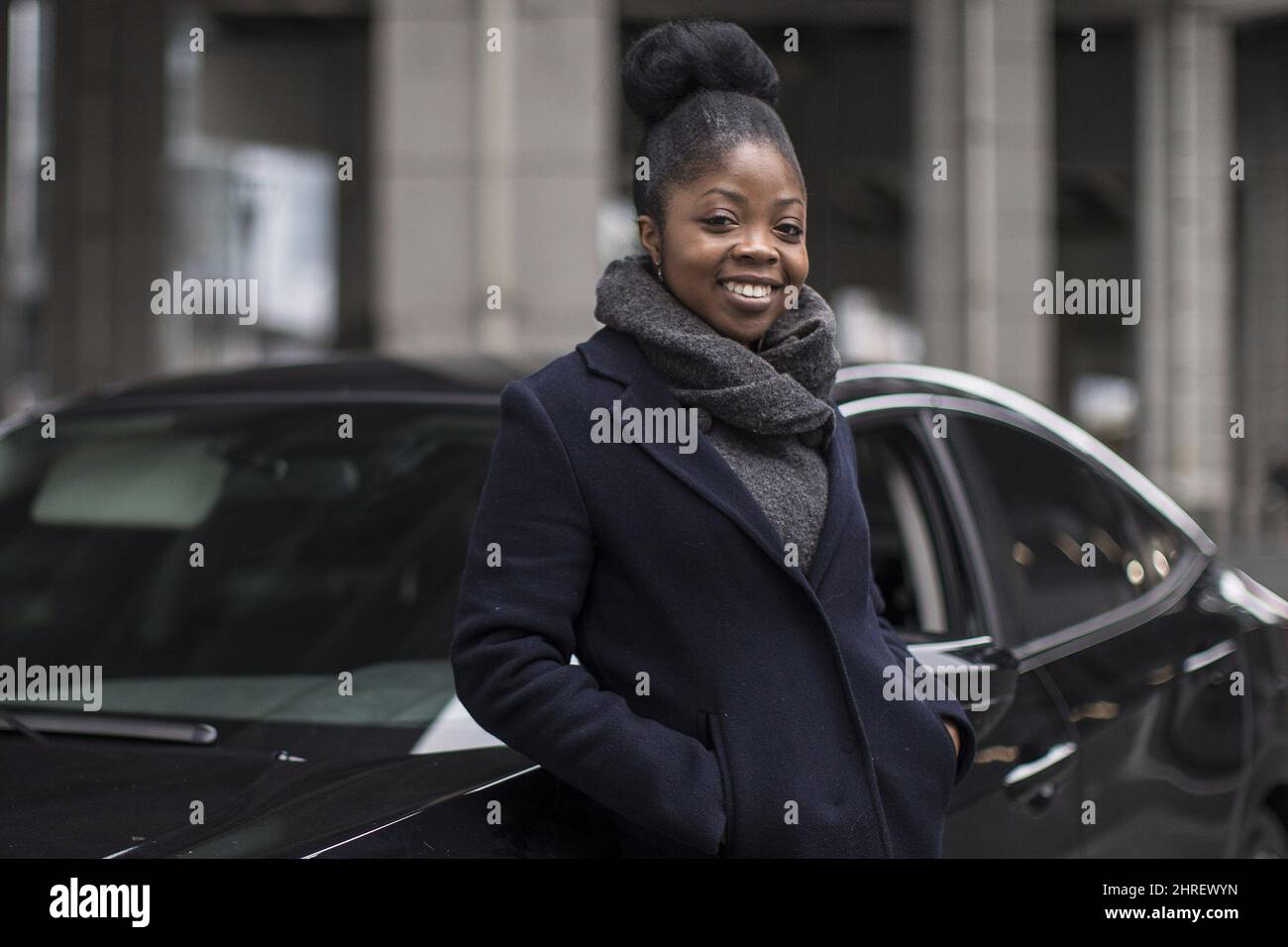 Aisha Addo, founder of DriveHer, a ride-hailing service for women ...