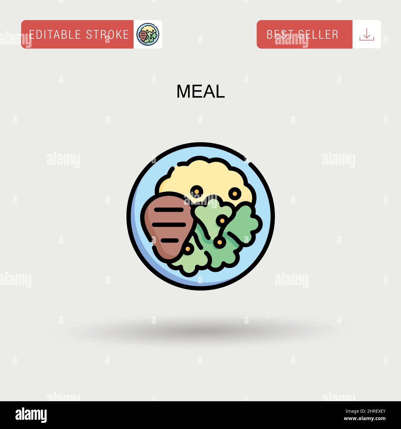 Healthy meal prep lunch Stock Vector Images - Alamy