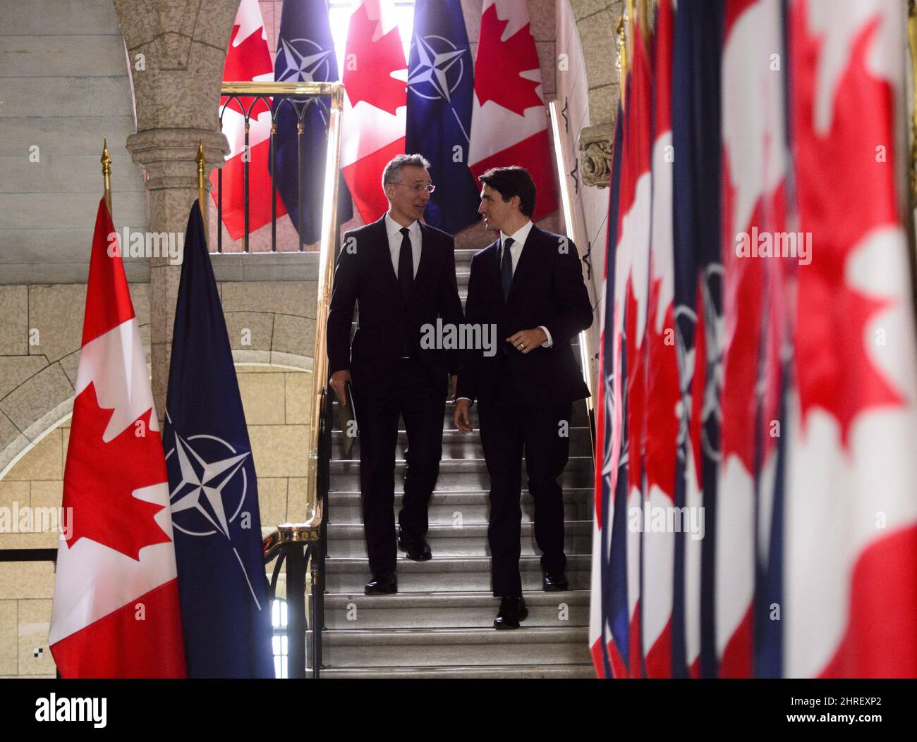 Prime Minister Justin Trudeau and NATO Secretary General Jens ...