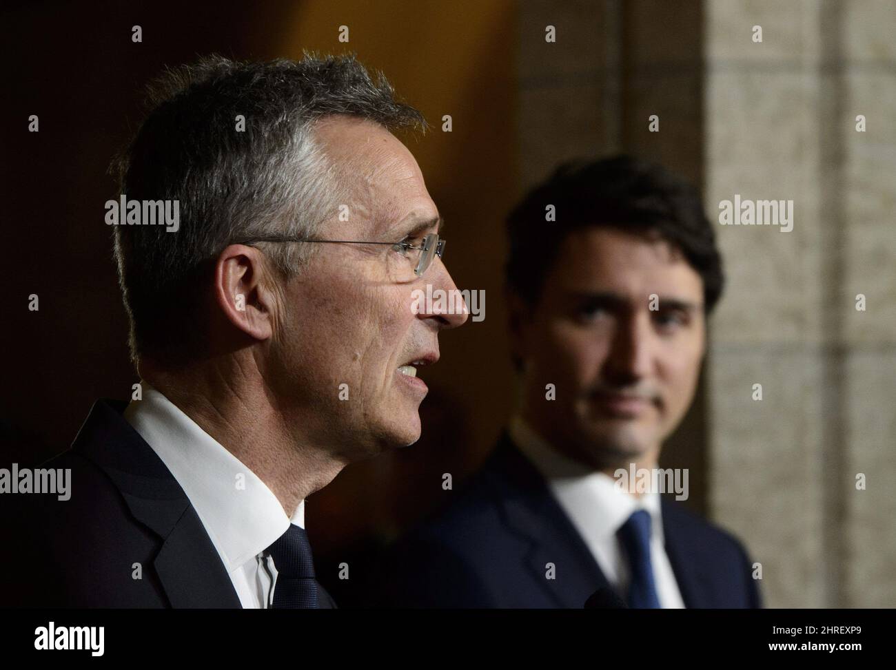 Prime Minister Justin Trudeau and NATO Secretary General Jens ...