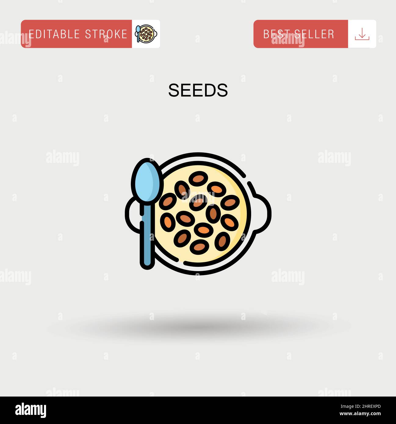 Raw pumpkin seeds background food Stock Vector Images - Alamy