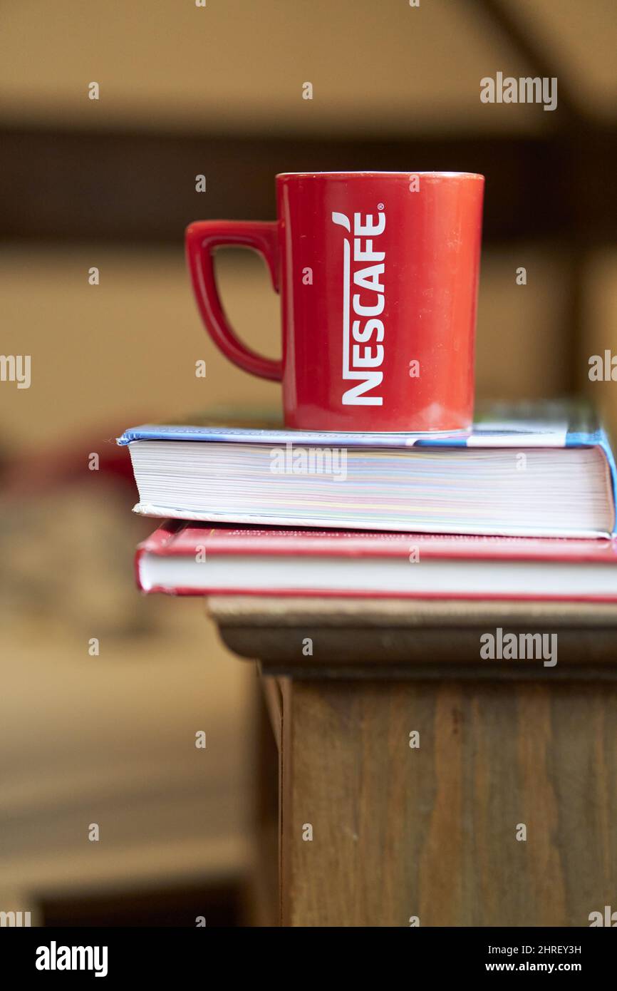 Red nescafe mug hi-res stock photography and images - Alamy