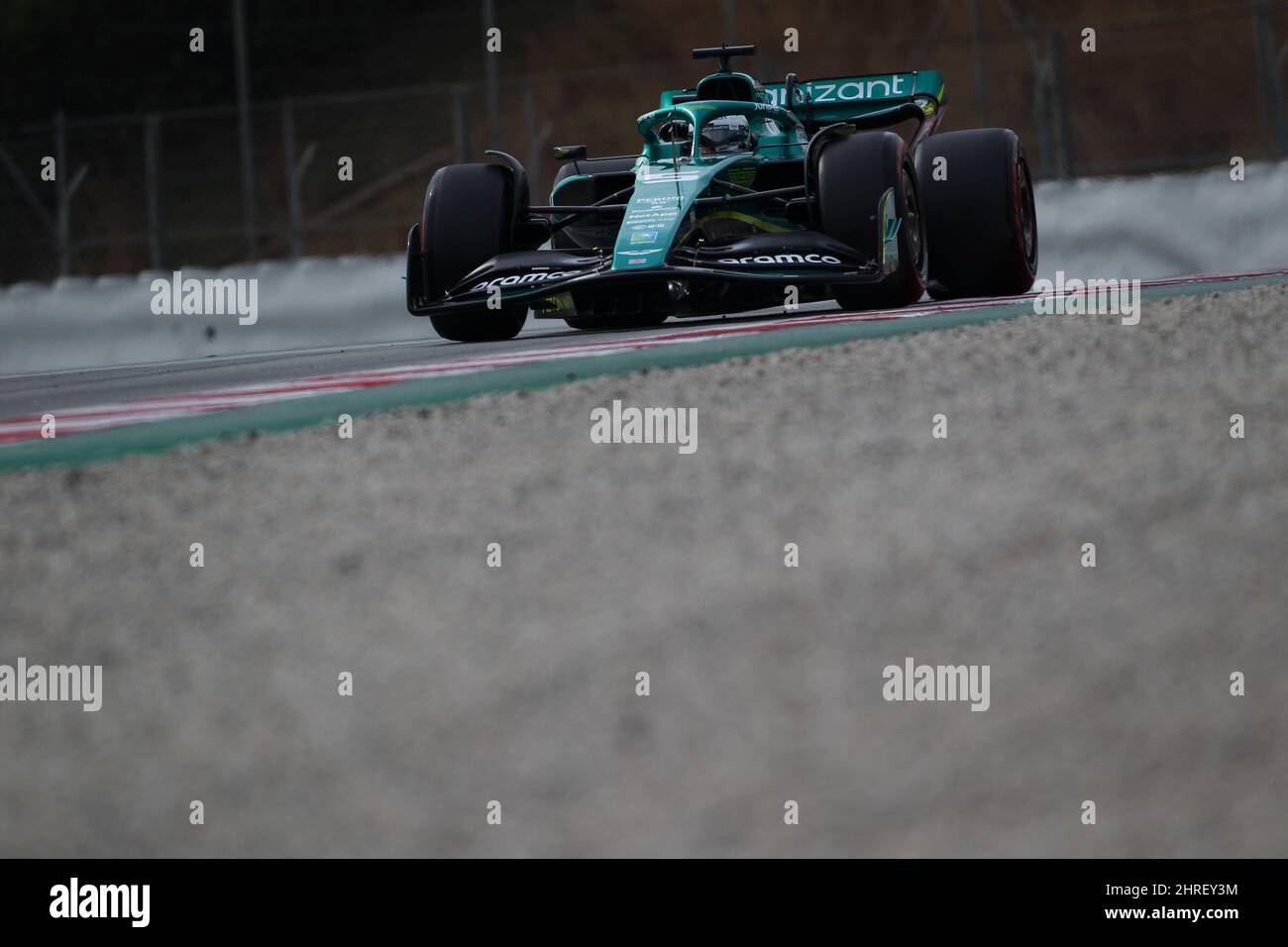 Barcelona, Spain. 25th Feb, 2022. Sebastian Vettel (GER) - Aston Martin ...