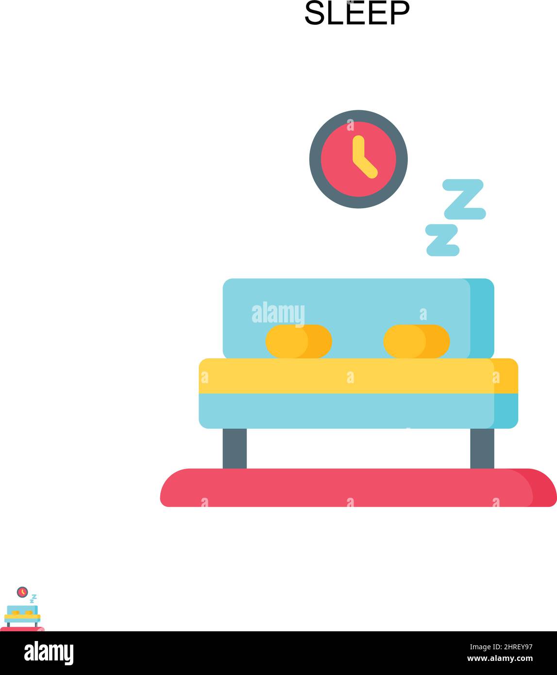 Teenager asleep bed Stock Vector Images - Alamy