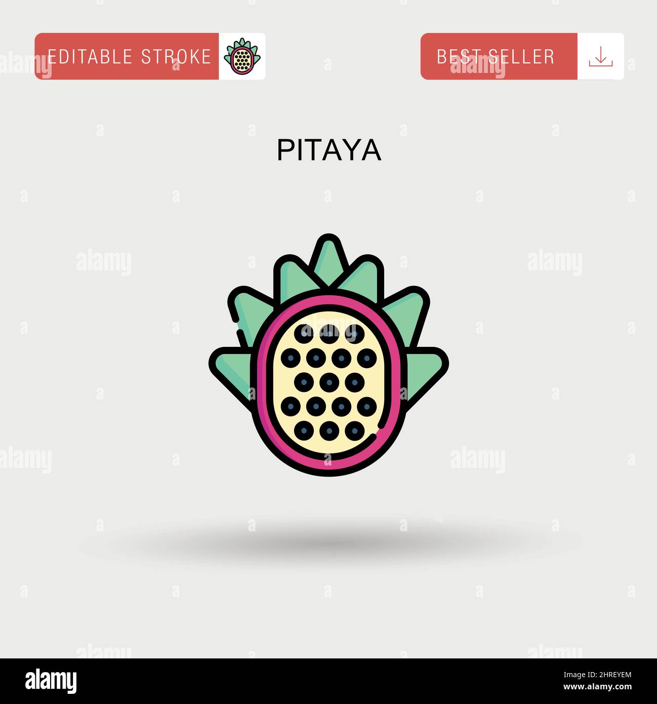 Pitaya cactus Stock Vector Images - Alamy