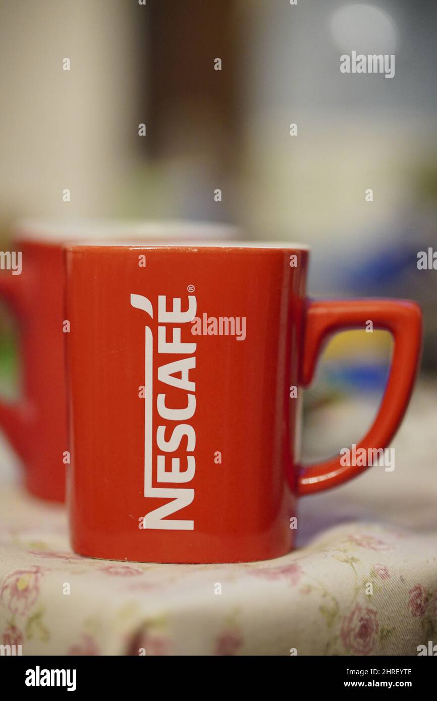 Nescafe mug red mug hi-res stock photography and images - Alamy