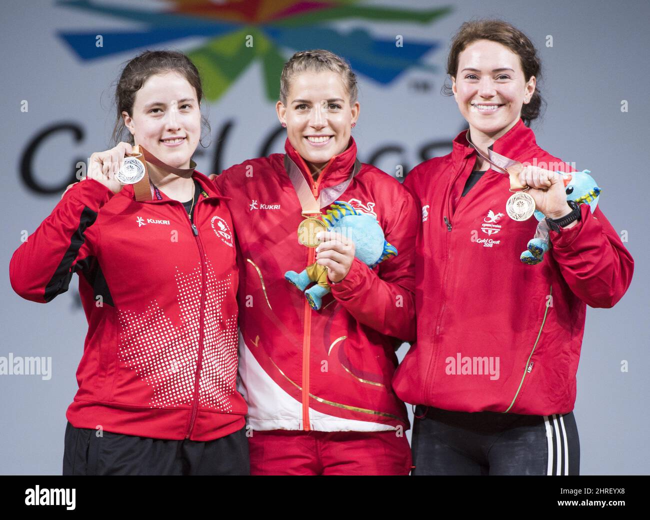 Canada's Marie-Eve Beauchemin-Nadeau , left, celebrates her silver ...