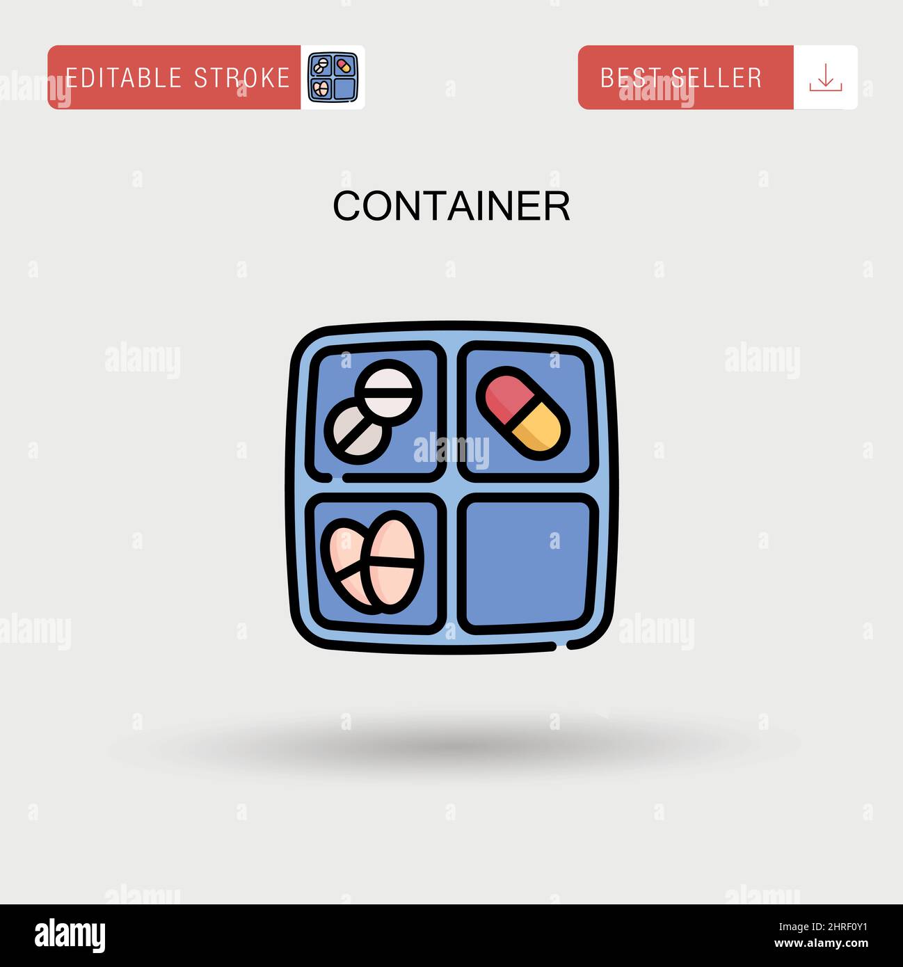 Container Simple vector icon Stock Vector Image & Art - Alamy