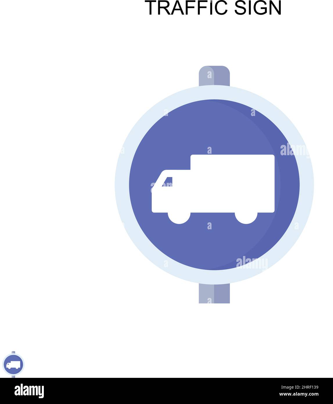 Traffic sign Simple vector icon. Illustration symbol design template ...