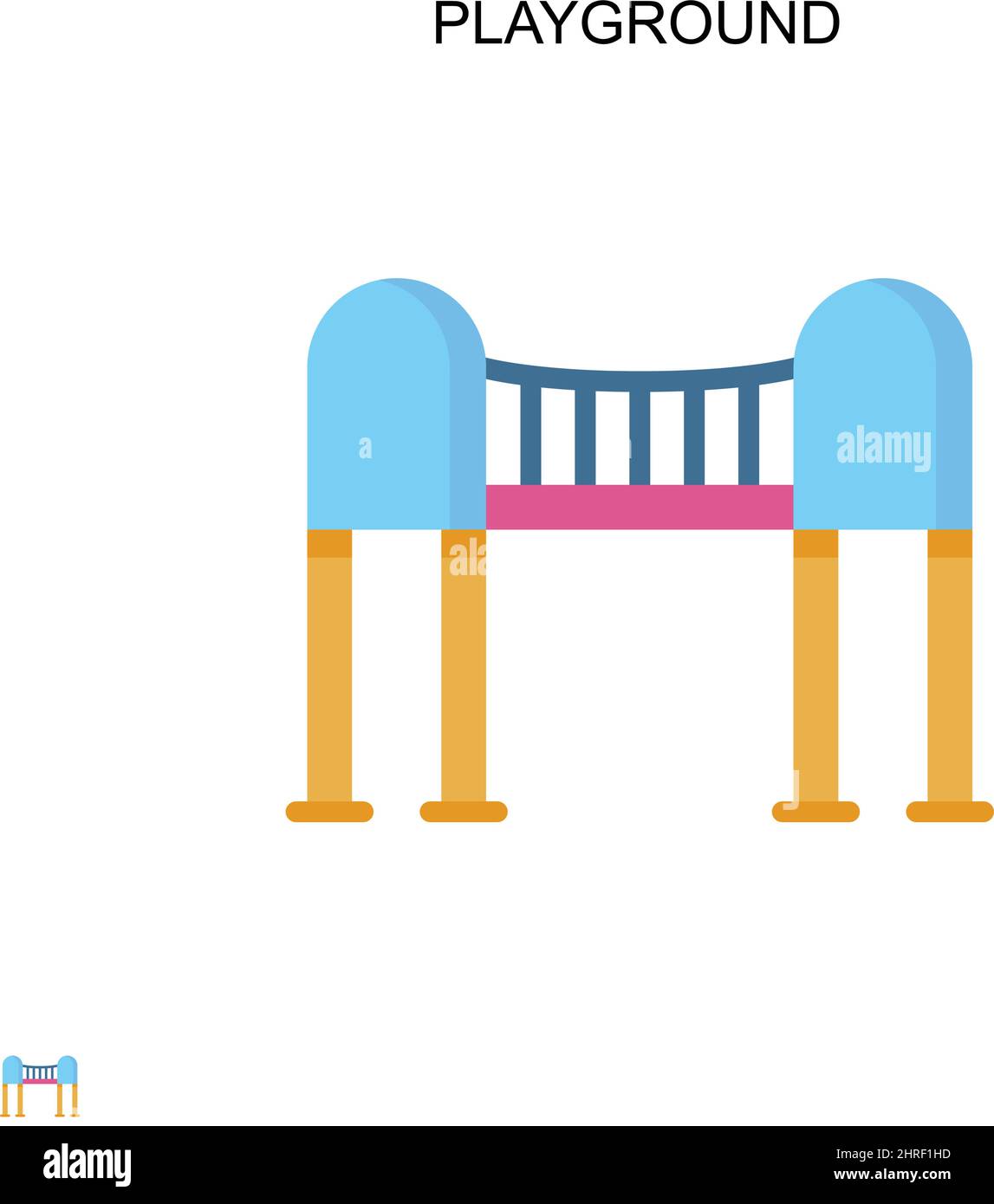 Playground Simple vector icon. Illustration symbol design template for ...