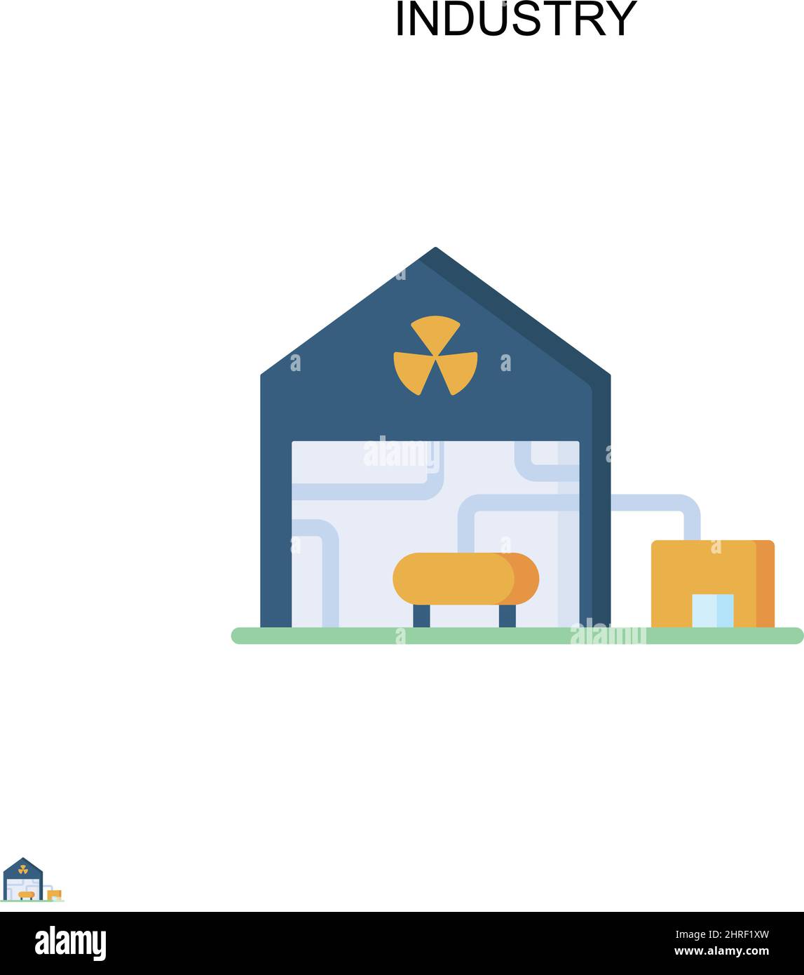Industry Simple vector icon. Illustration symbol design template for ...