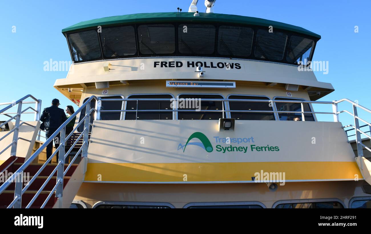 Parked ferry on a port in Sydney, Australia Stock Photo - Alamy