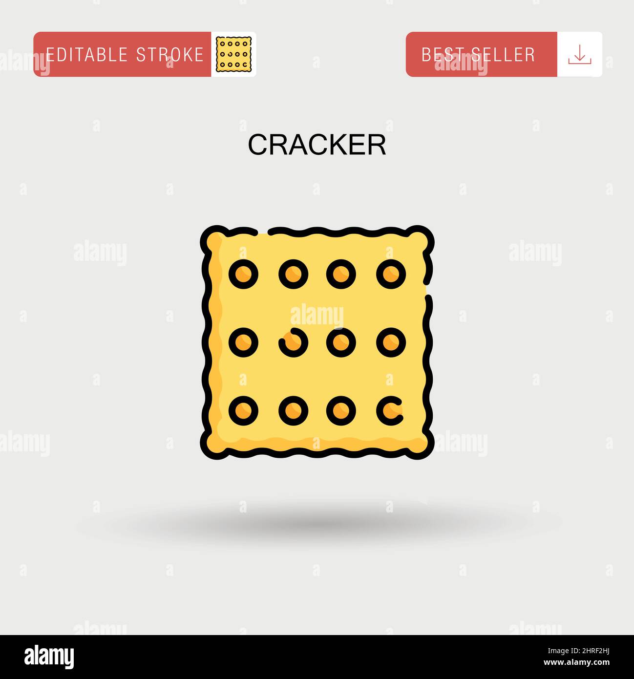 Cracker Simple vector icon Stock Vector Image & Art - Alamy