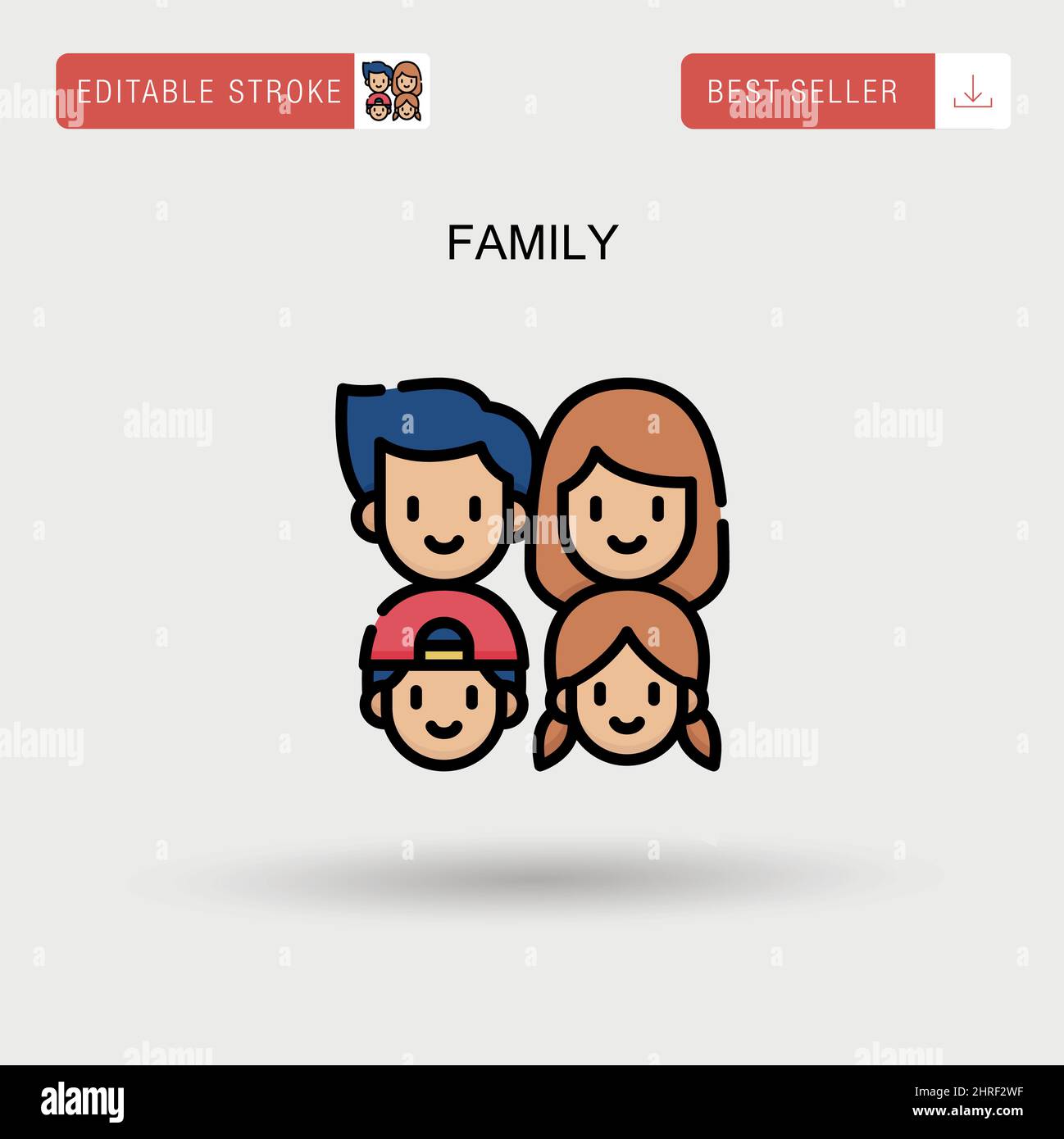 Love joy family togetherness Stock Vector Images - Alamy