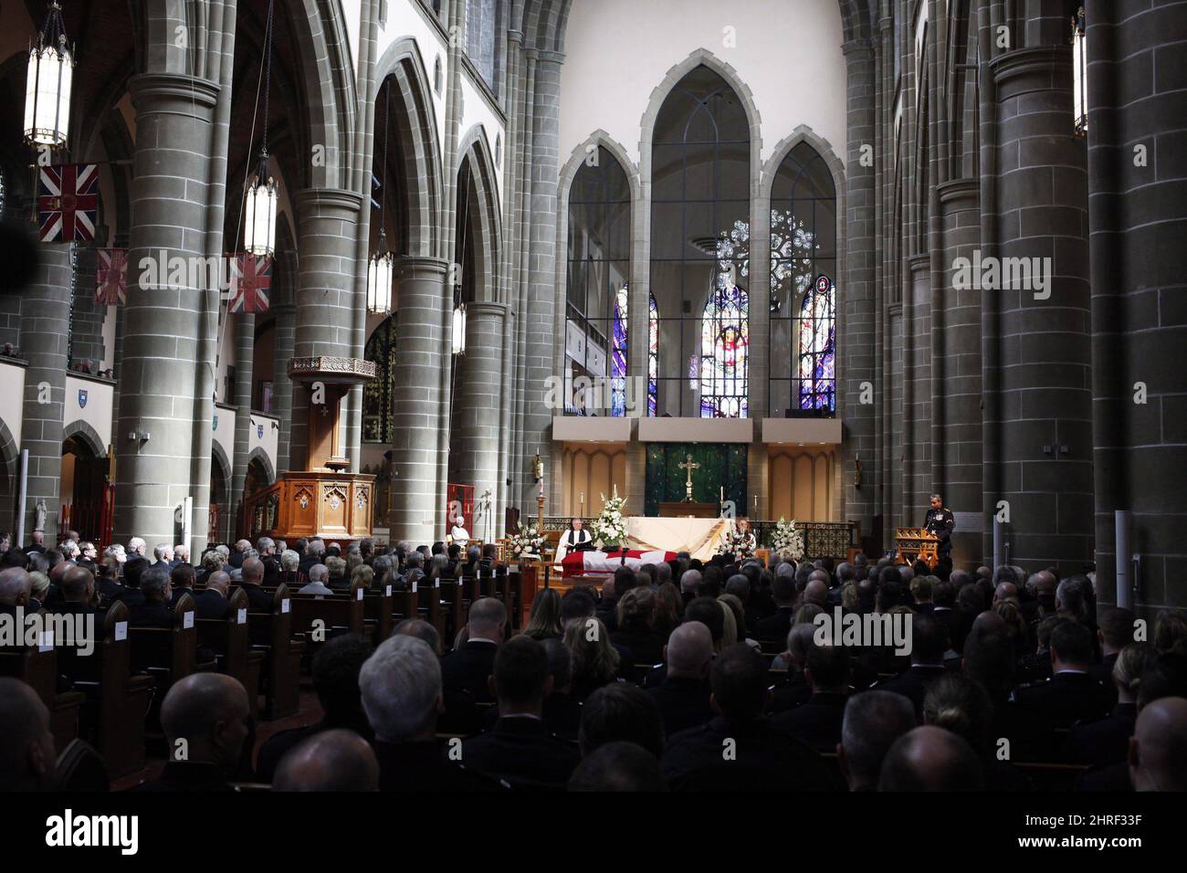 Chief Const. Del Manak delivers a eulogy for Victoria Police Const. Ian ...