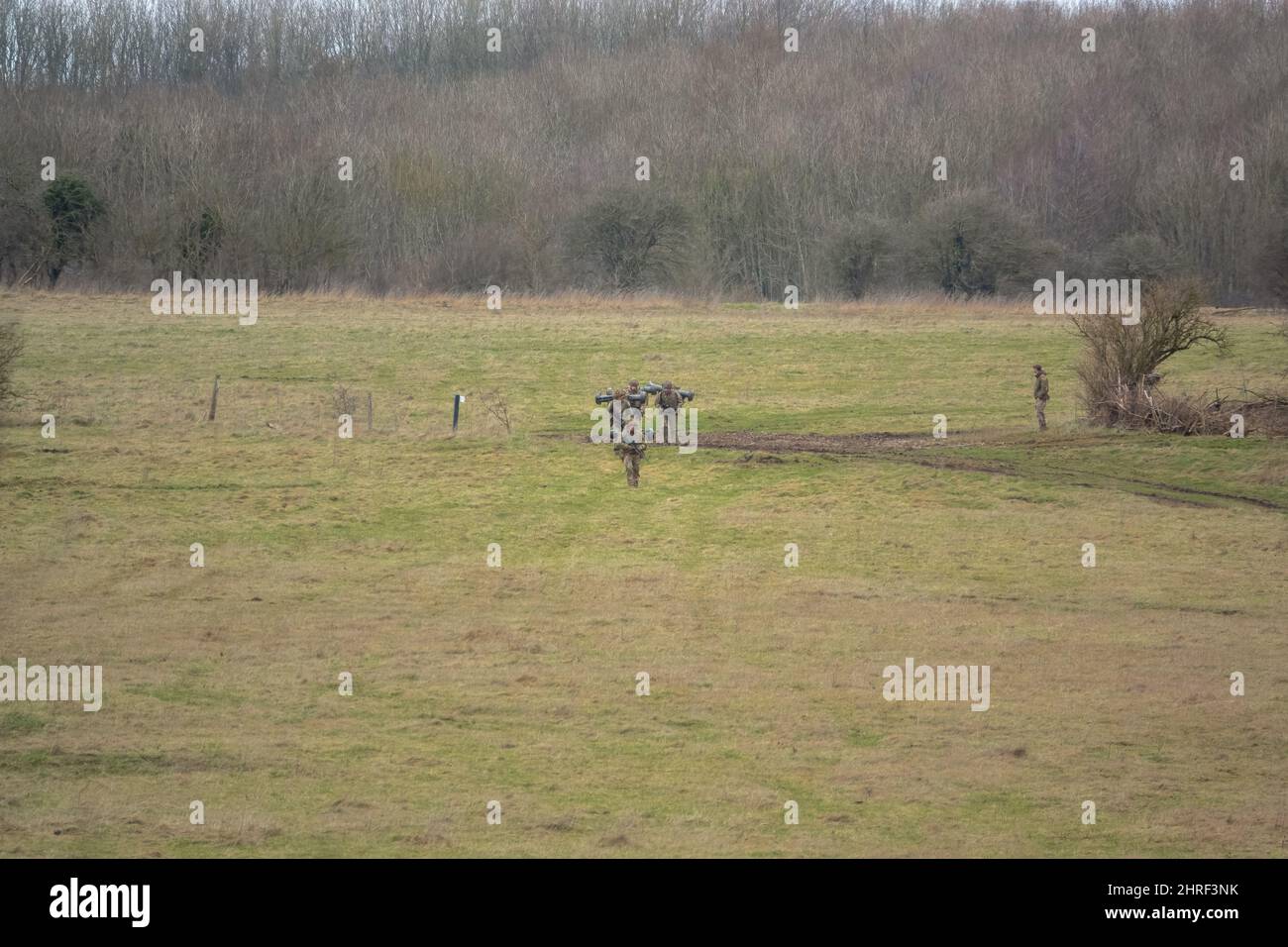 army soldiers on a military tabbing exercise with 40Kg bergen and anti ...