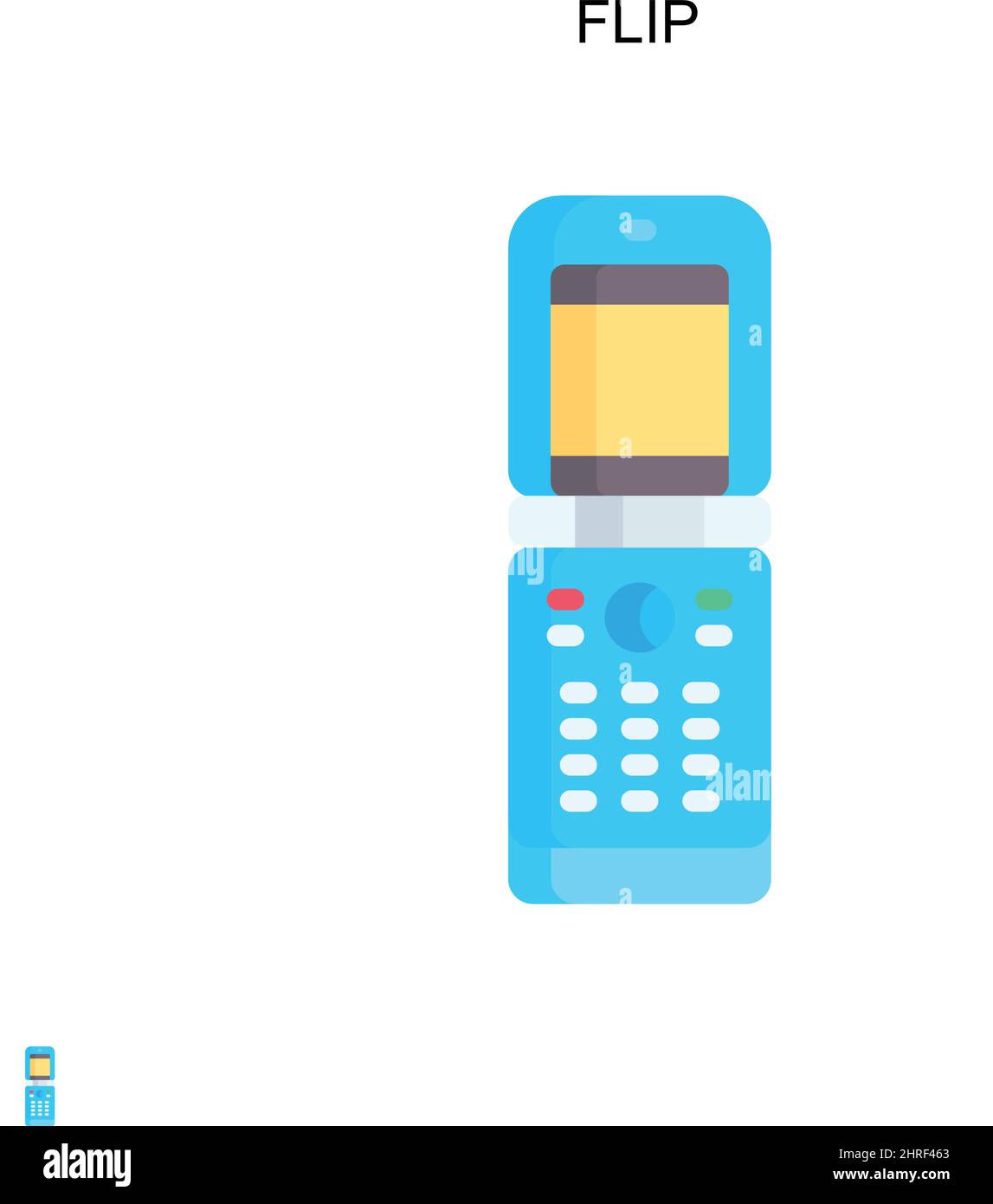 Flip Simple vector icon. Illustration symbol design template for web mobile UI element Stock ...