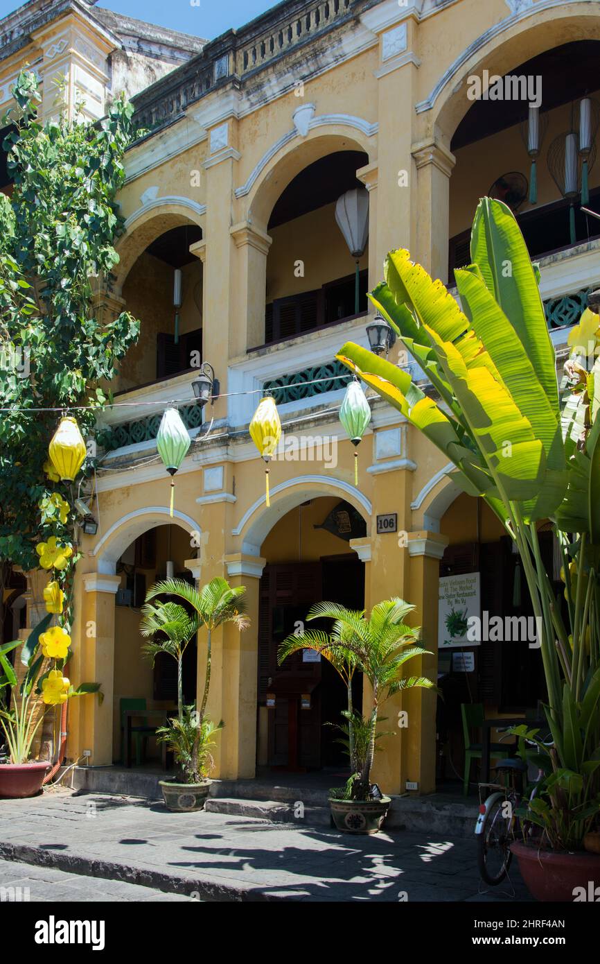 Elegant historical building in Hoi An, Vietnam Stock Photo - Alamy