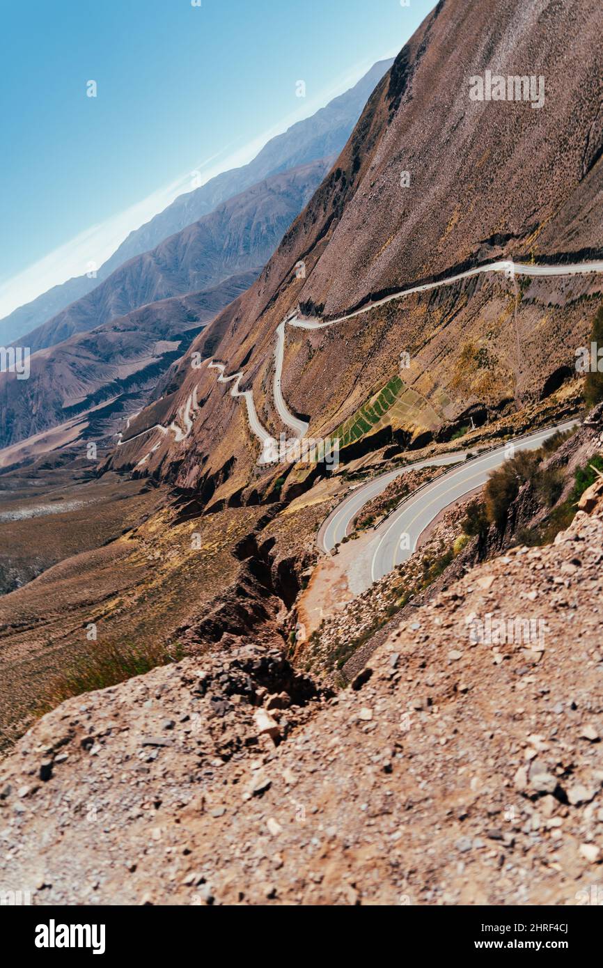 Top view of trail in the mountains Stock Photo - Alamy
