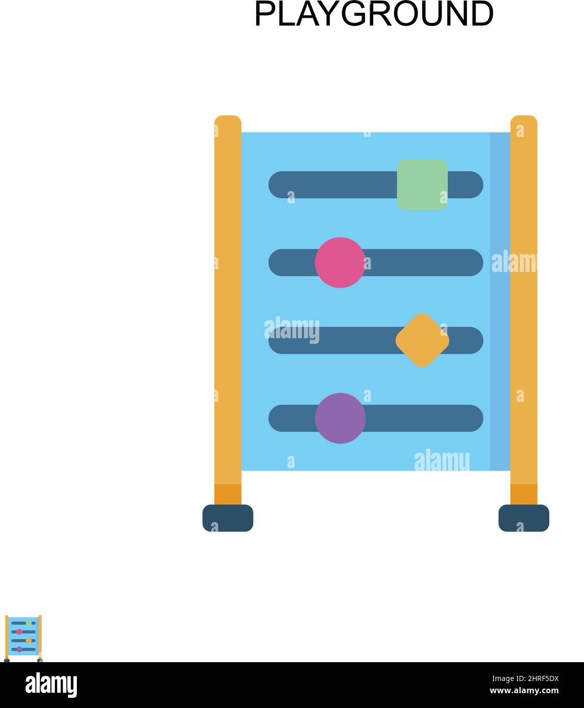 Playground Simple vector icon. Illustration symbol design template for ...