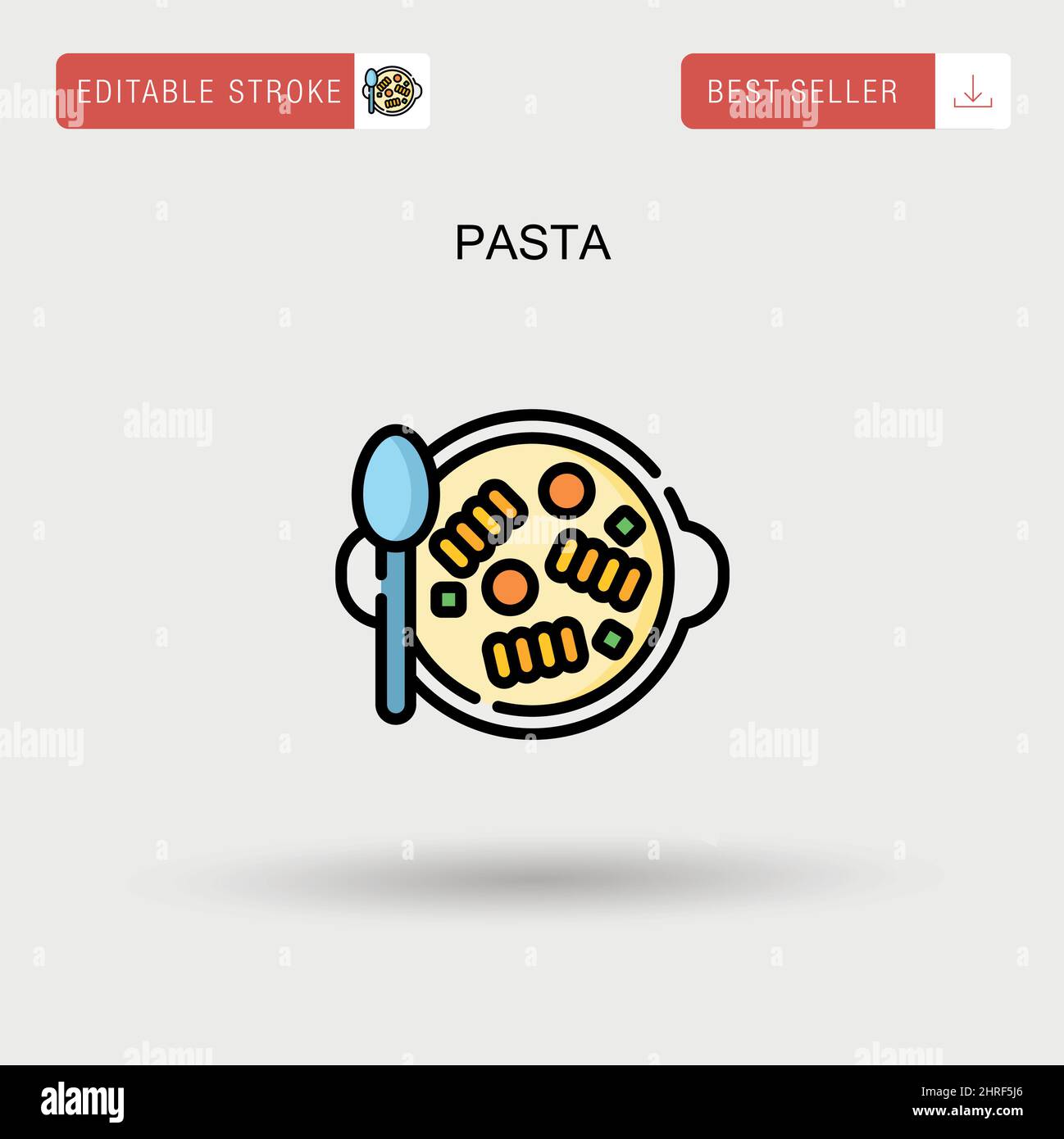 Pasta Simple vector icon Stock Vector Image & Art - Alamy