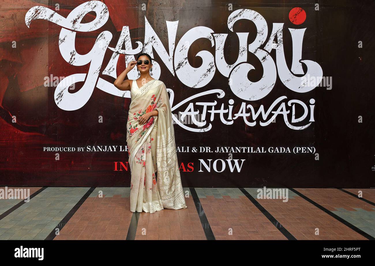 Bollywood actress, Alia Bhatt poses for photos during the promotional ...