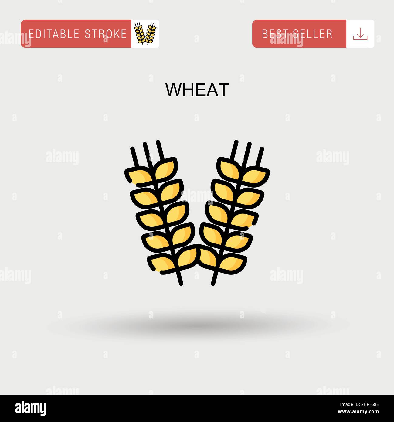 Wheat simple Stock Vector Images - Alamy