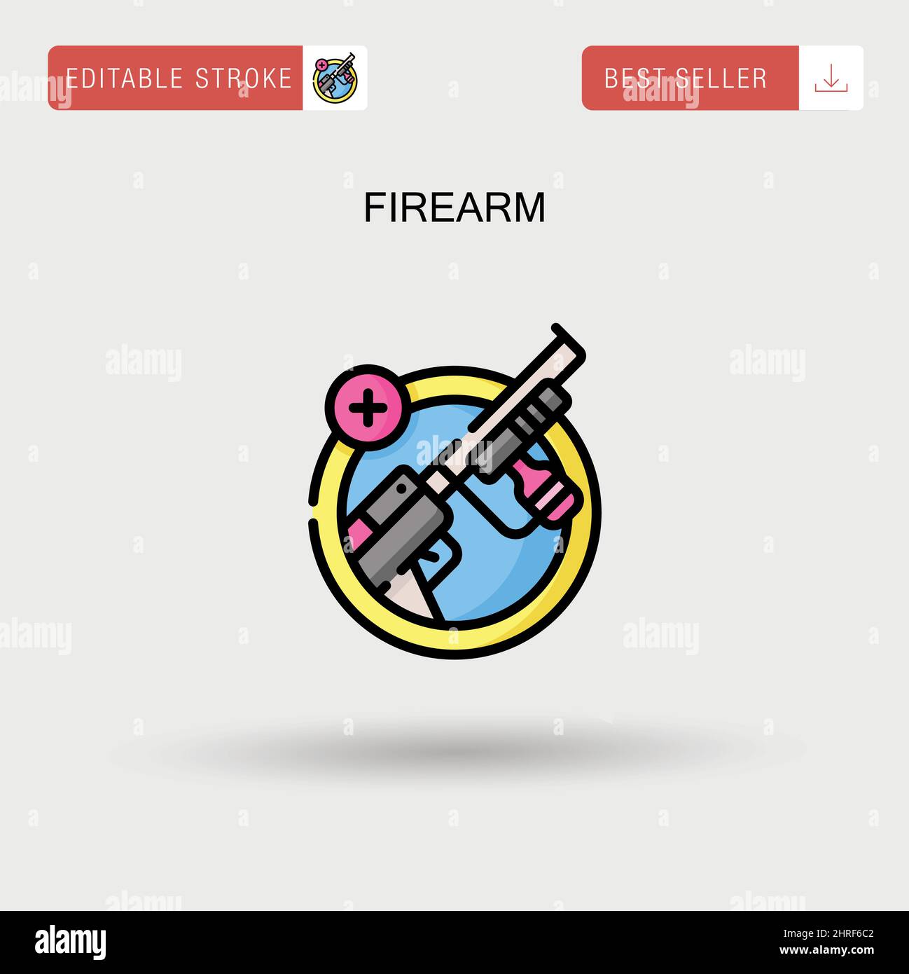 Firearms symbol Stock Vector Images - Alamy