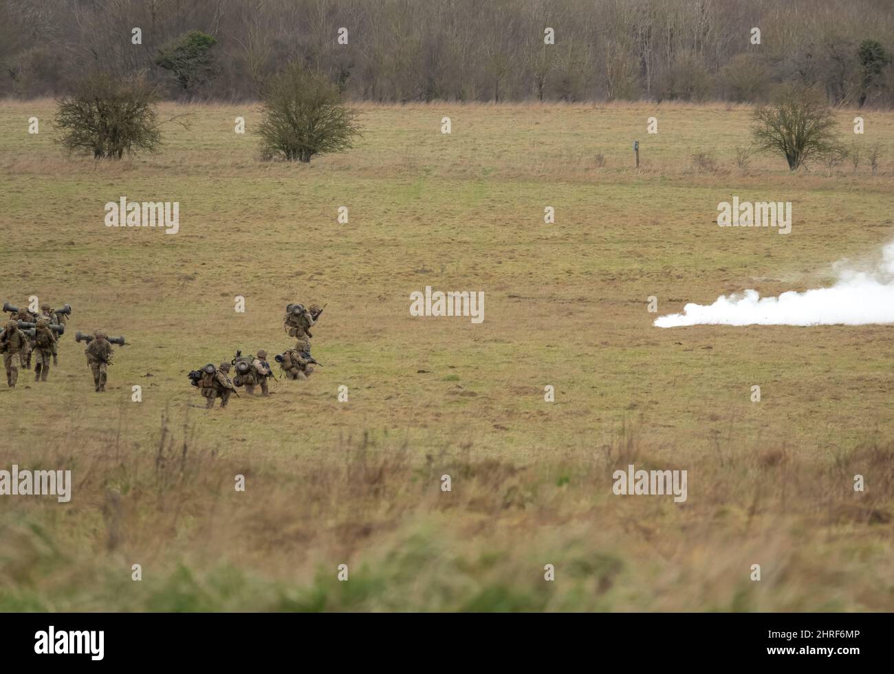 army soldiers on a military tabbing exercise with 40Kg bergen and anti ...